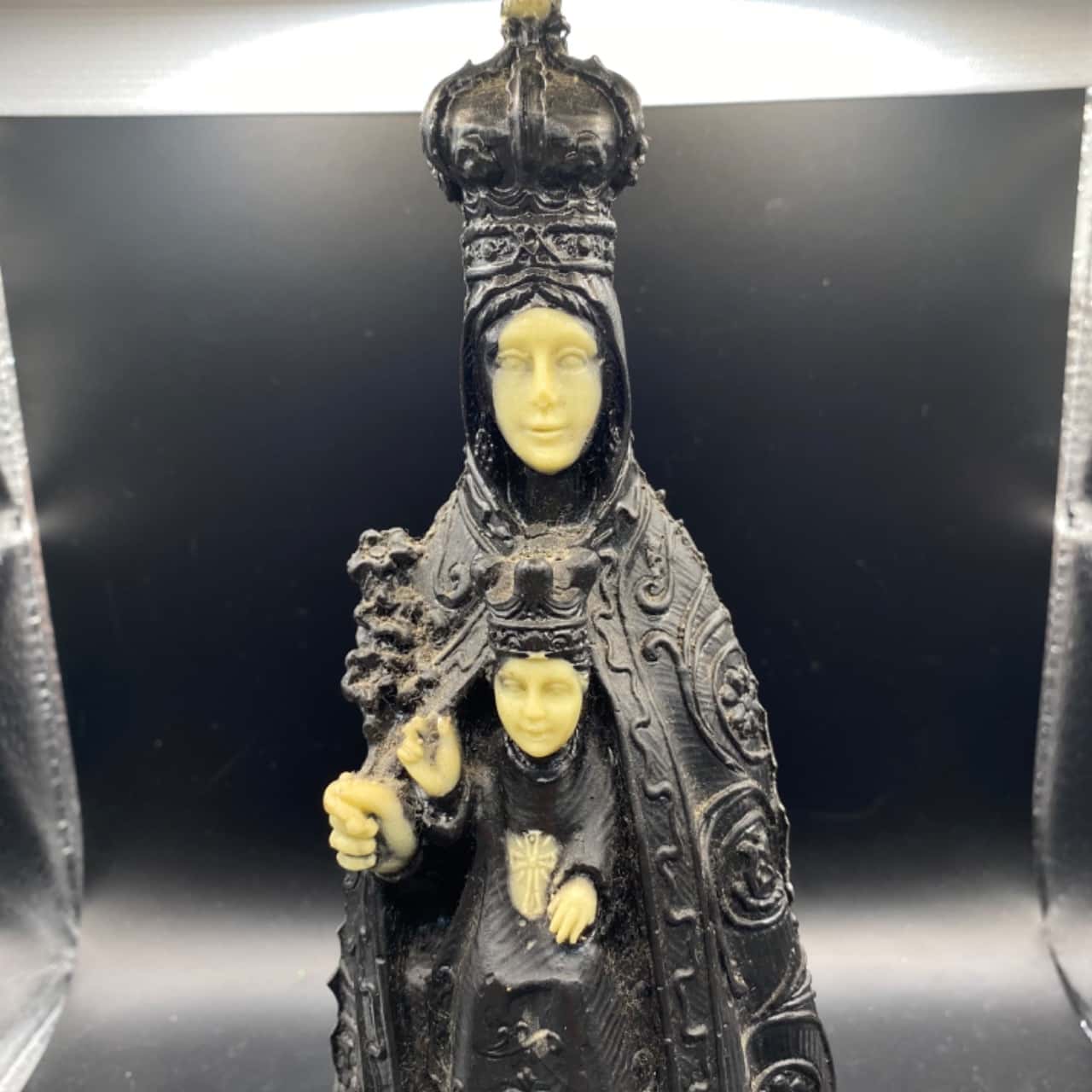 Glow-In-The-Dark Maria SS Tindari Handmade Decorative Statue (s)