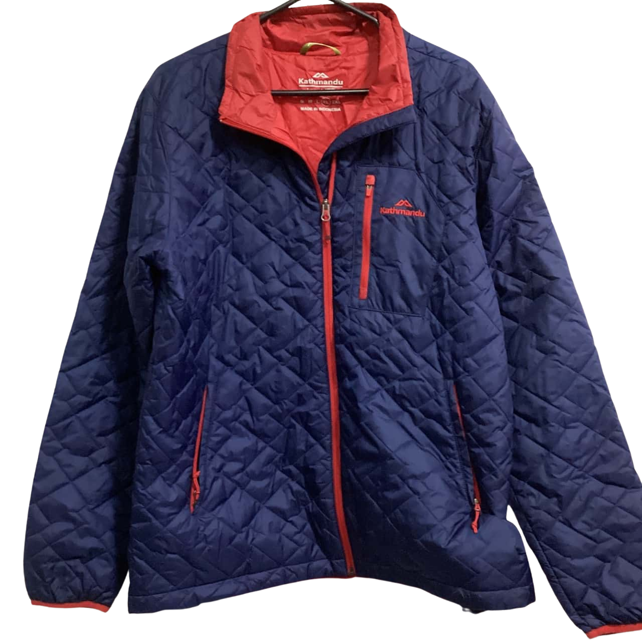 Kathmandu Mens Size XL Puffer Navy Blue / Red (s) - Used Good | Salvos ...