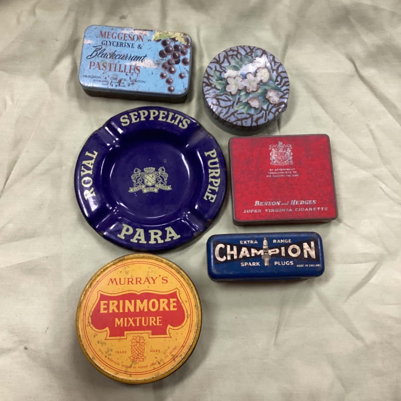 Collectable tobacco lolly and Ricketts blue bag (g)(s)