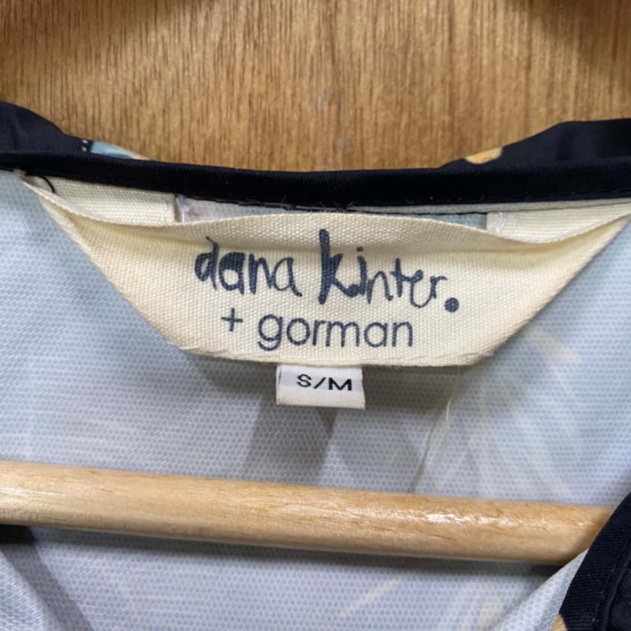 Dena Kinter x Gorman Black Print Rain Jacket Size S/M (s)