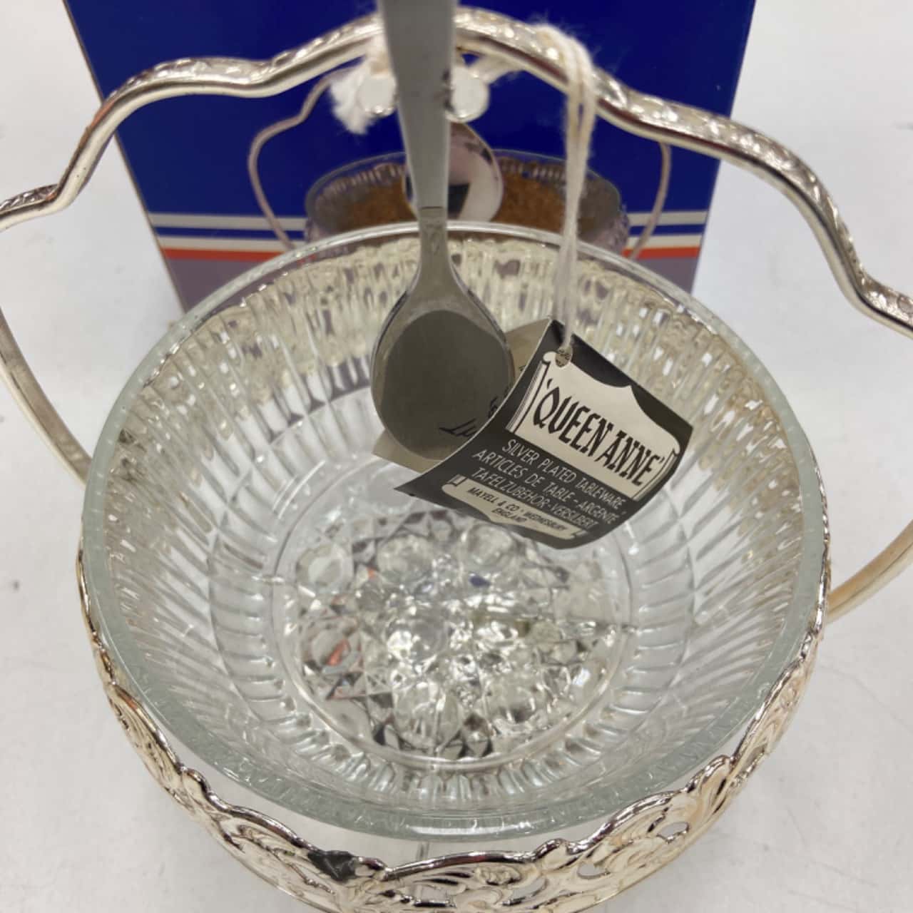 Queen Anne Vintage Jam dish with spoon