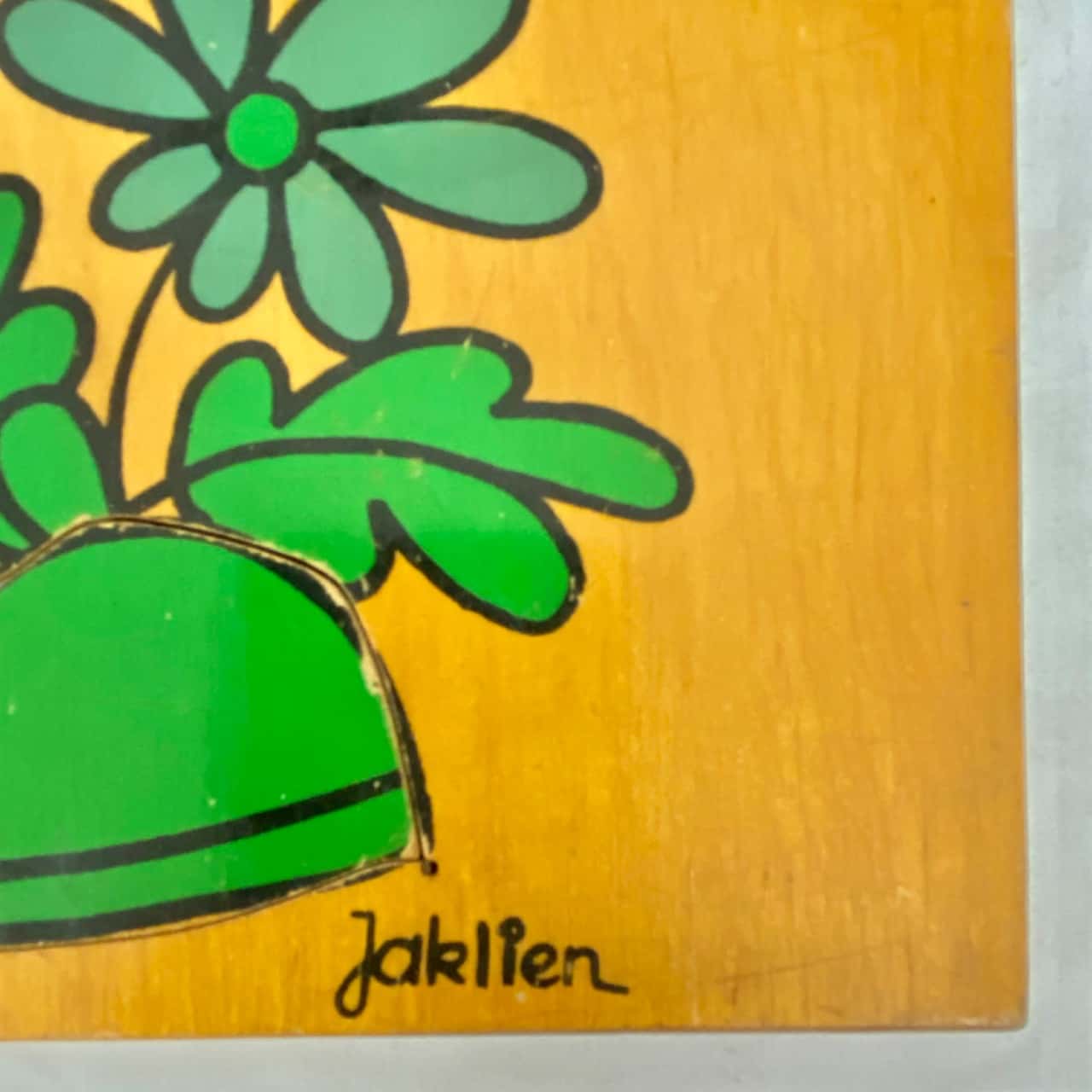 Vintage Jaklien Holland Large Wooden Umbrella Girl Jigsaw Puzzle 50cm x ...