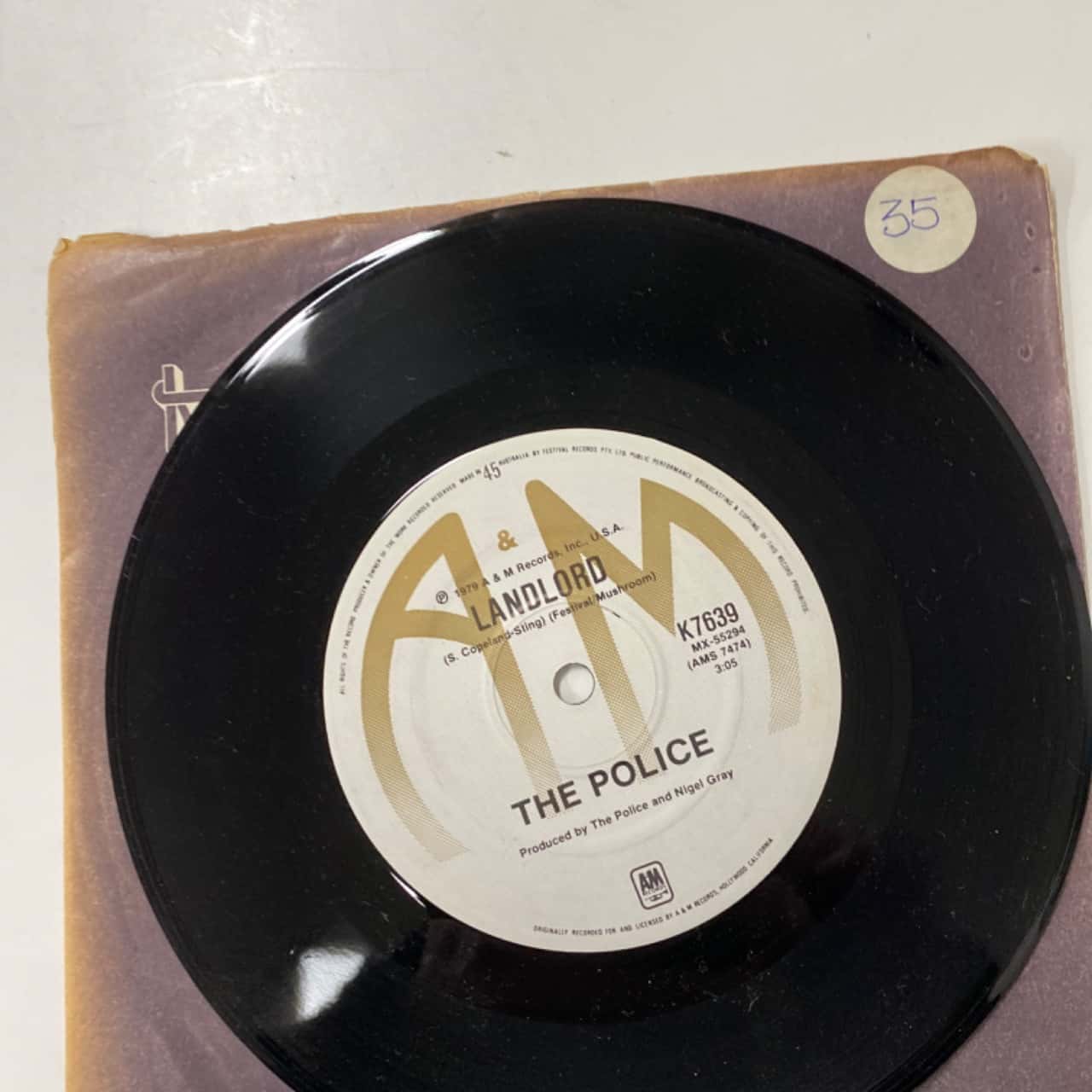 Message in a bottle - The Police 7” vinyl