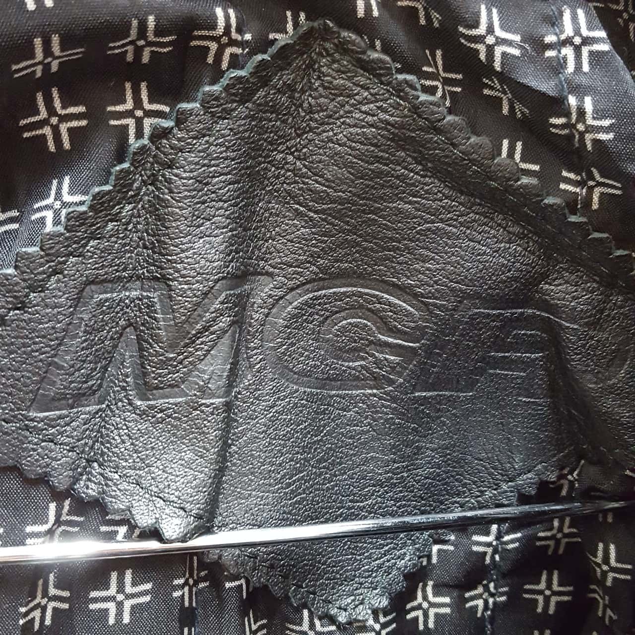 MGR Black Leather Motorcycle Jacket Men's size 44 (s)