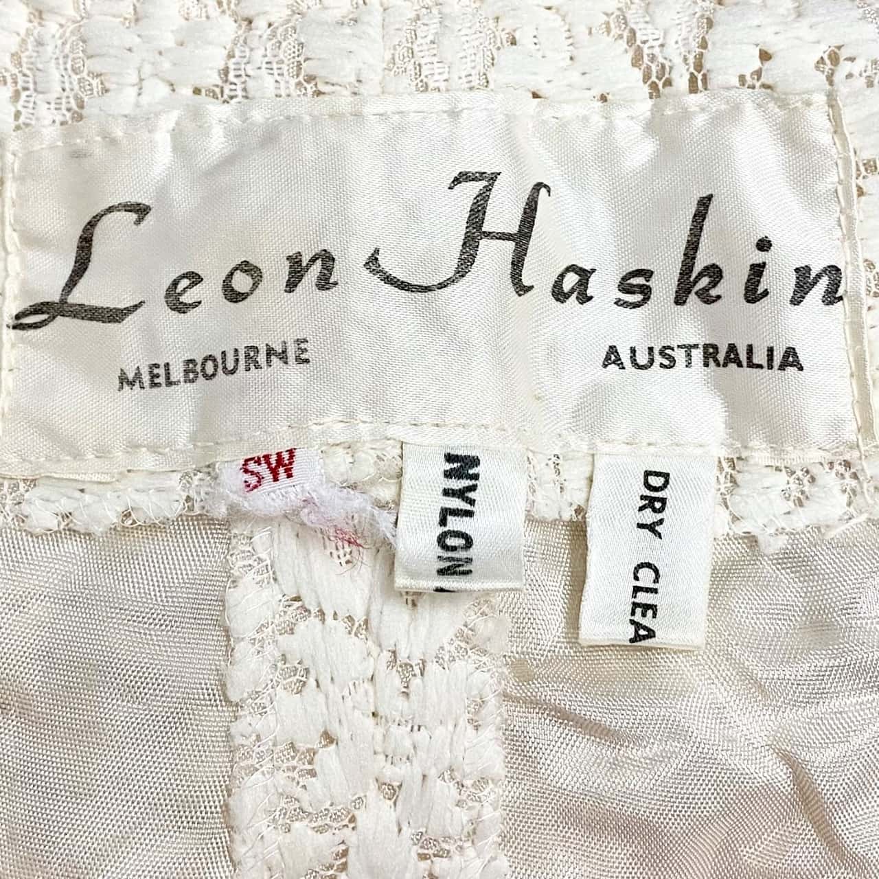 VINTAGE RETRO Leon Haskin Melbourne Size S Lace High Waist / Wide Leg ...
