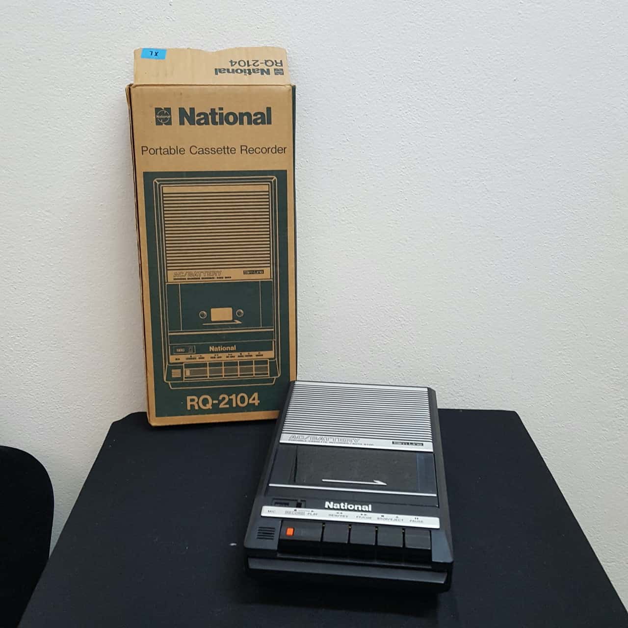 Vintage National Portable Cassette Recorder (BRAND NEW)(s)