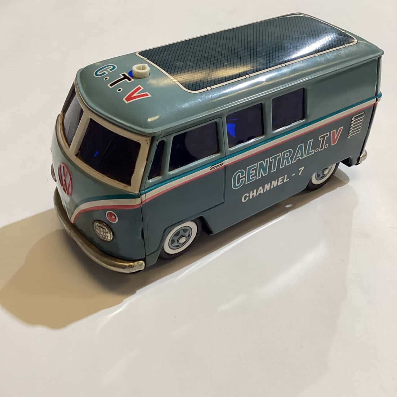 Vintage Gakken Toy VW Bus Central T.V Channel 7
