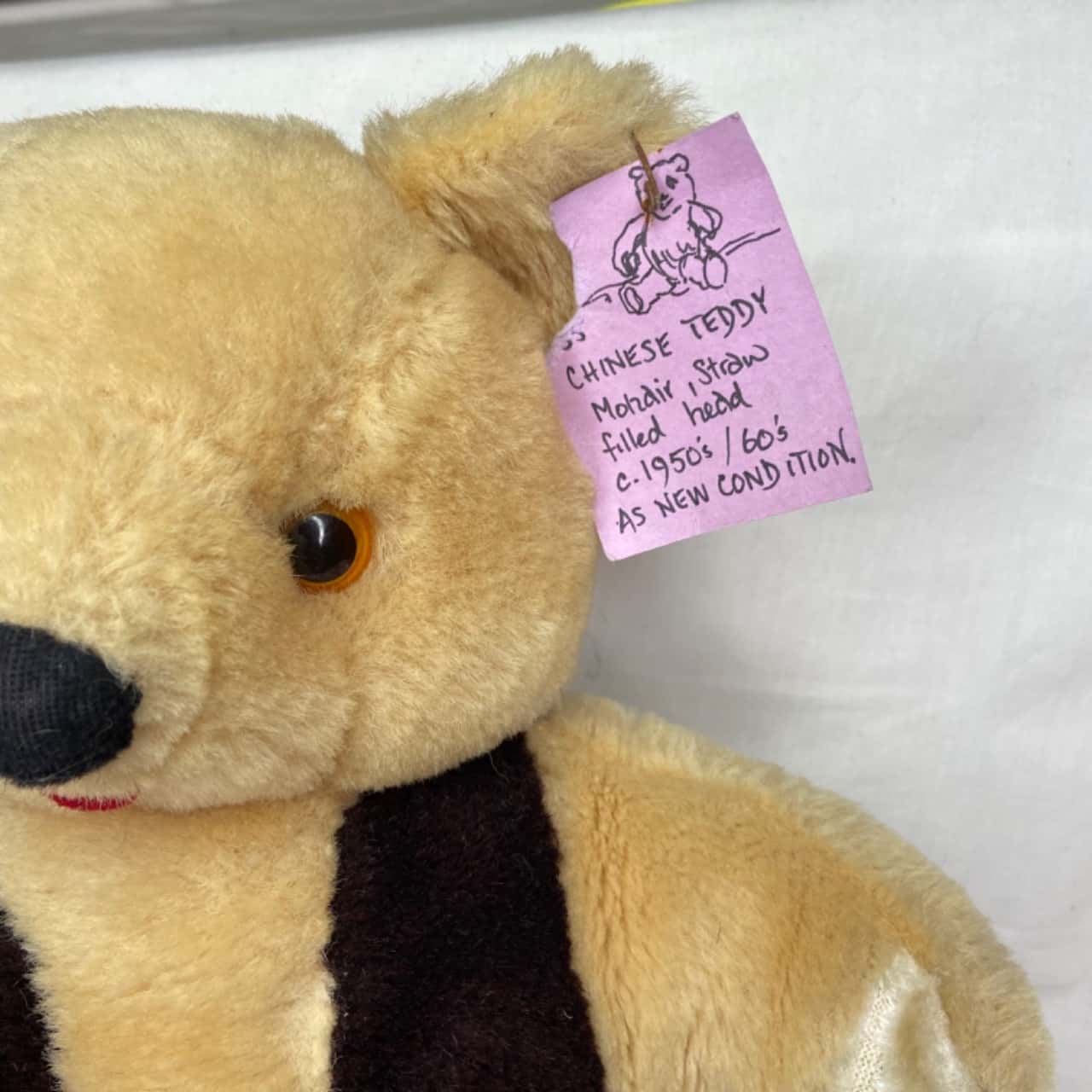 Vintage Chinese Mohair Teddy 1950s/ 60s(s)