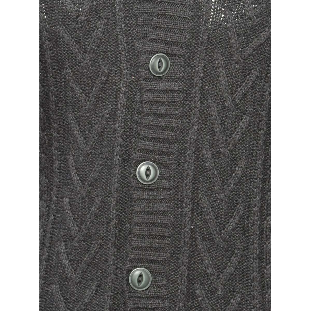 Cherokee Womens Size 8 Button Through Knit Cardigan Charcoal(s)