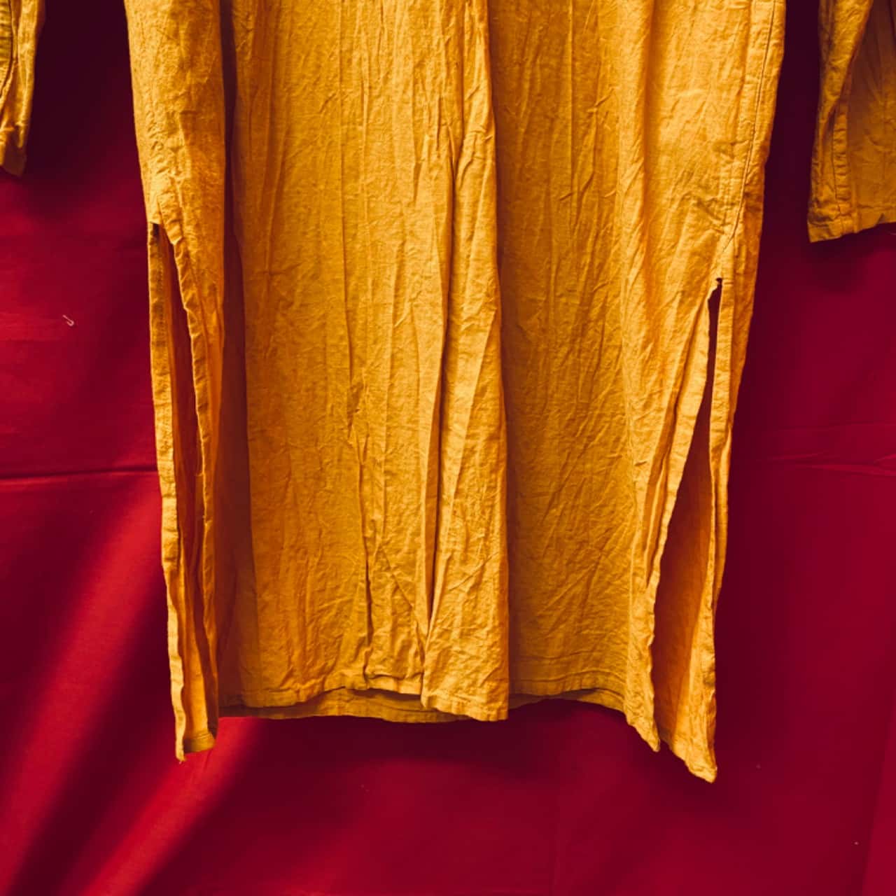 Fabindia Mens Indian Kurta/ tunic Size M slim fit Mustard colour RRP ...