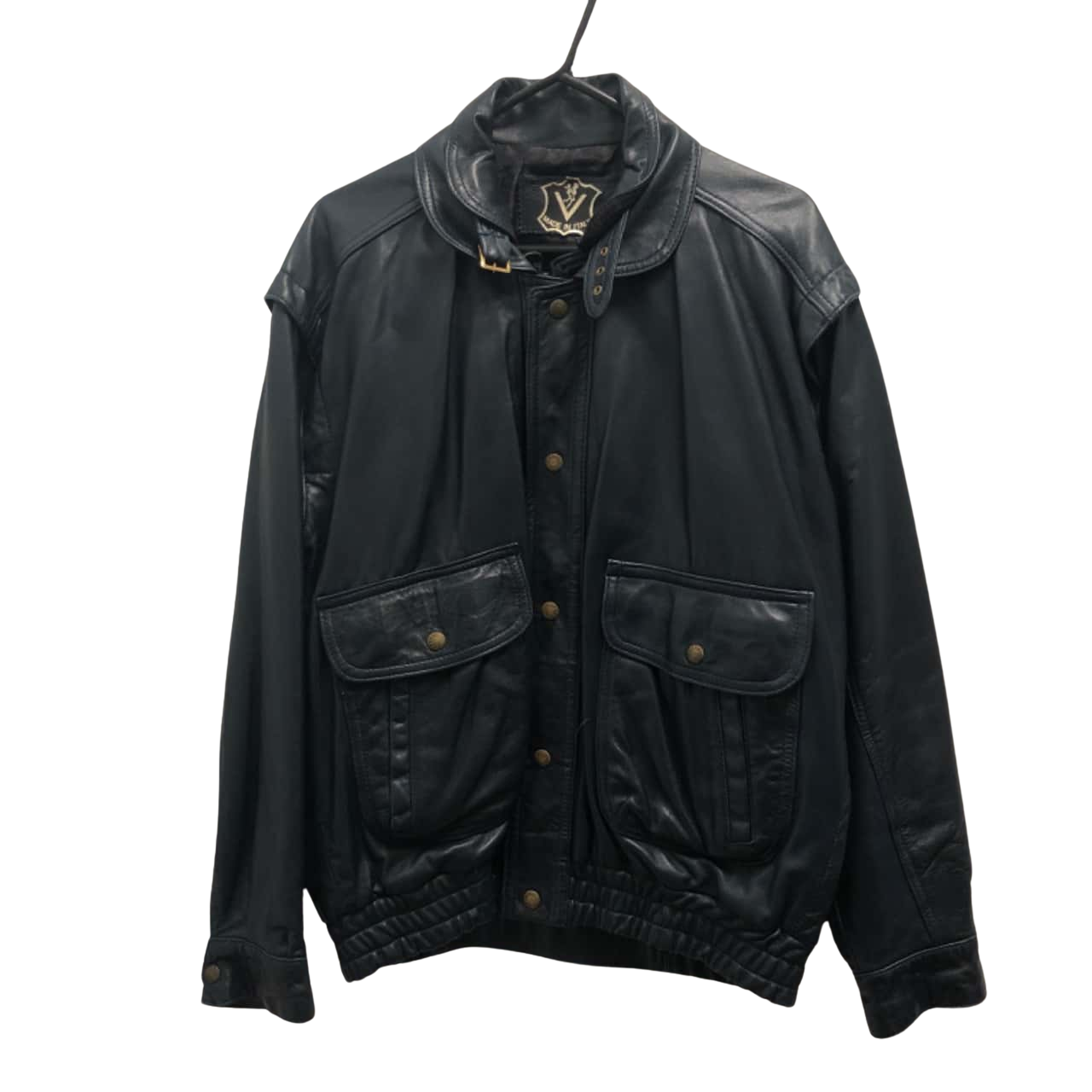 Authentic Italian Dark Blue Leather Jacket(s)