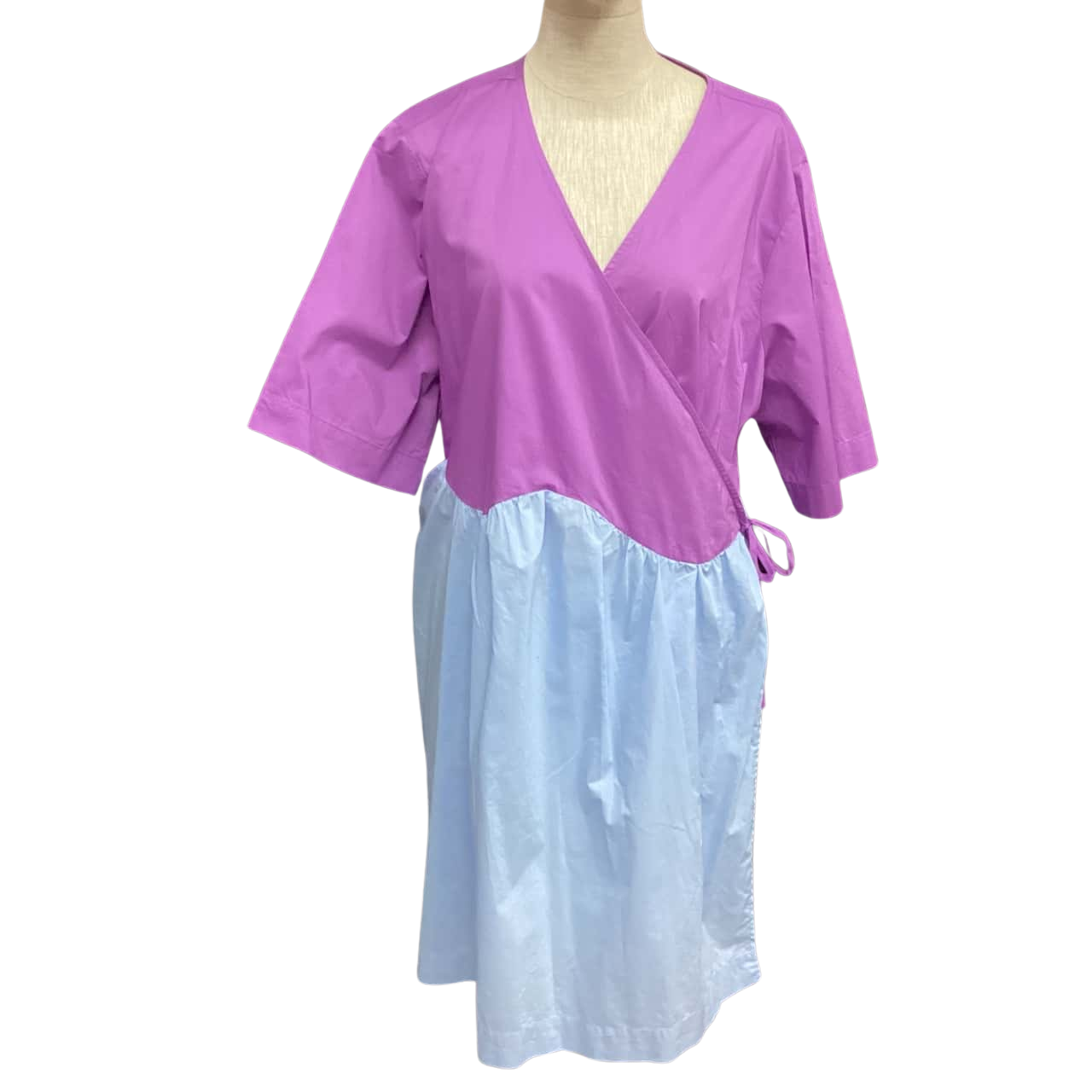Gorman Size 18 Wrap Dress Blue / Purple (s)