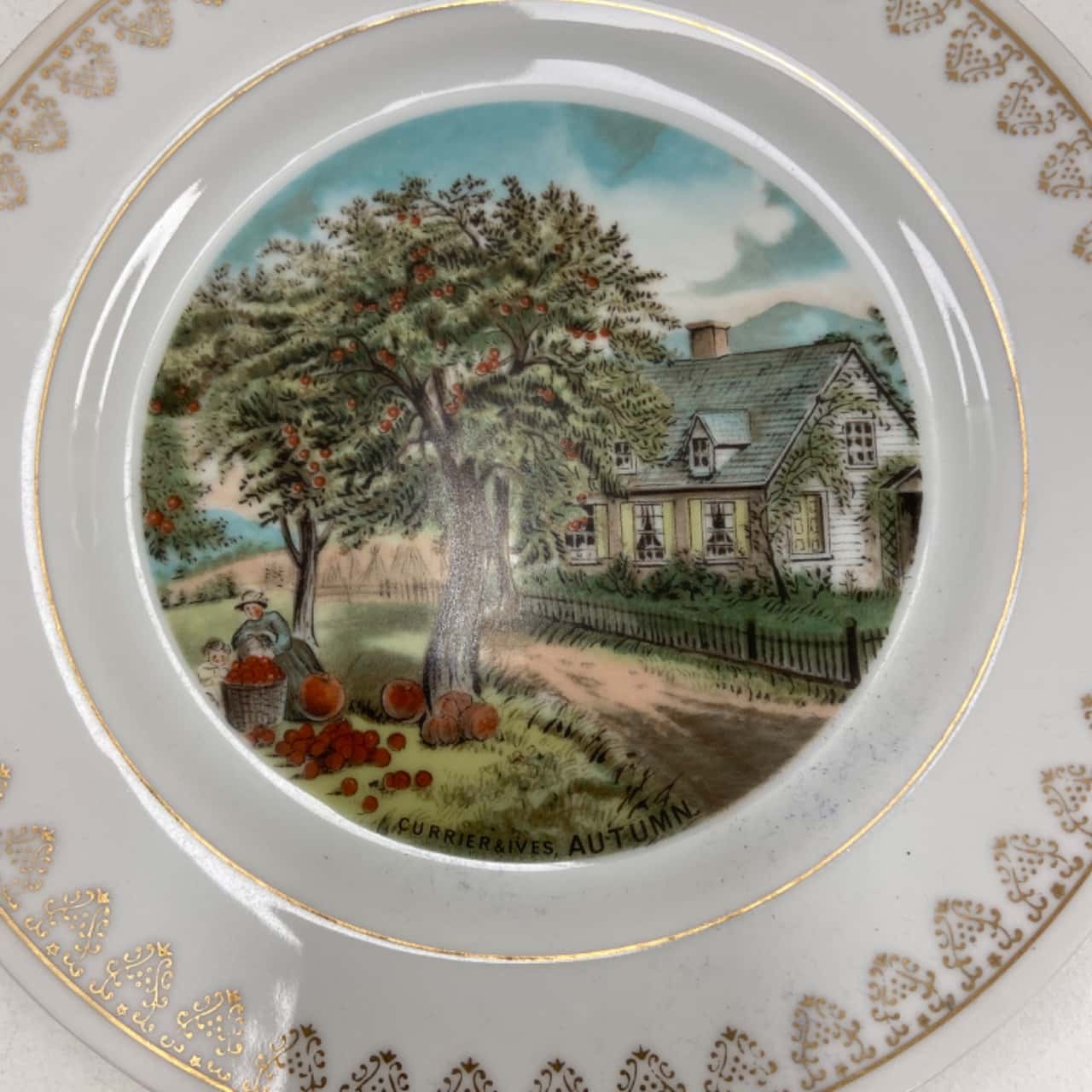 Vintage season plates . Made in Japan