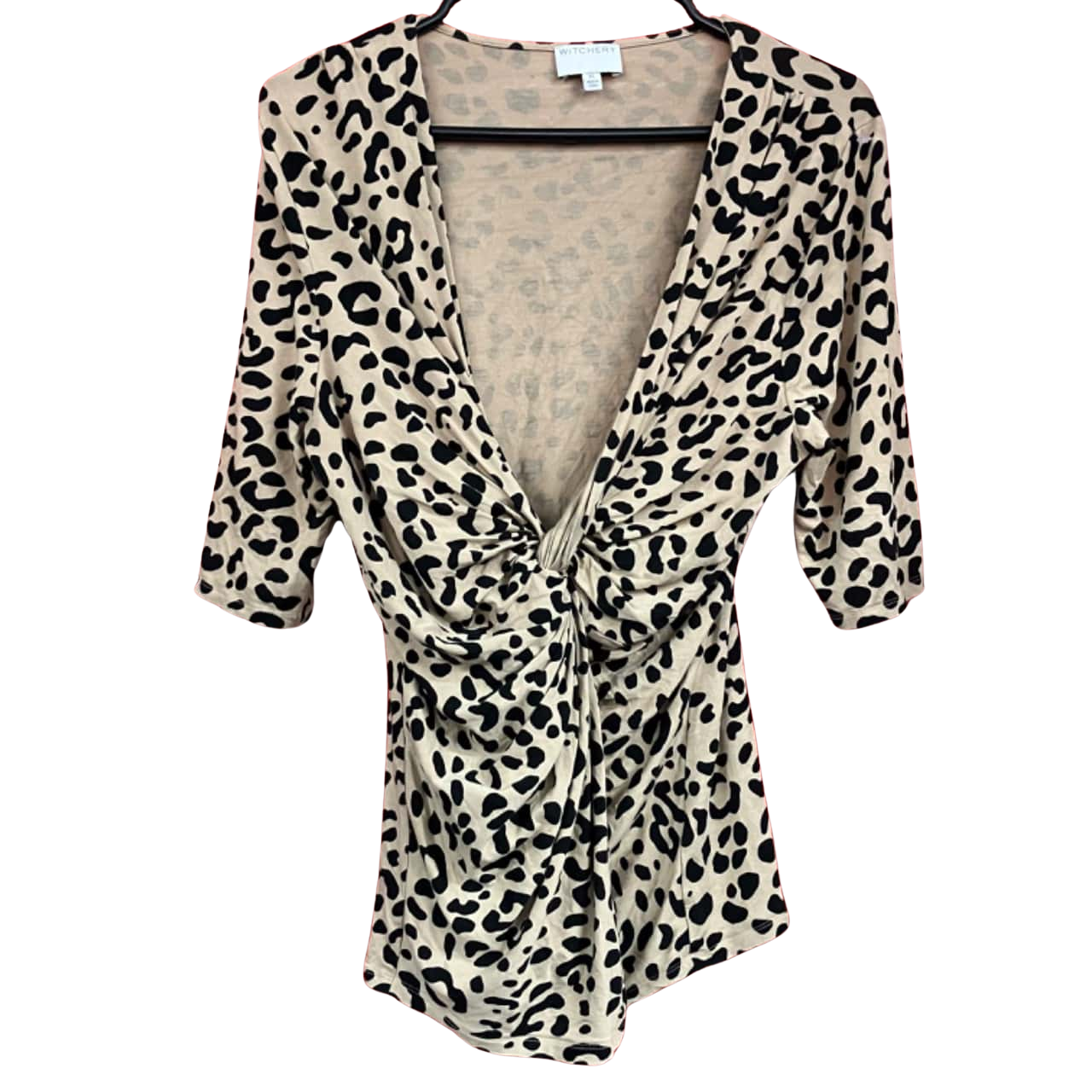 Witchery Women's Animal Print 3/4 Sleeve Top Size XL(s)