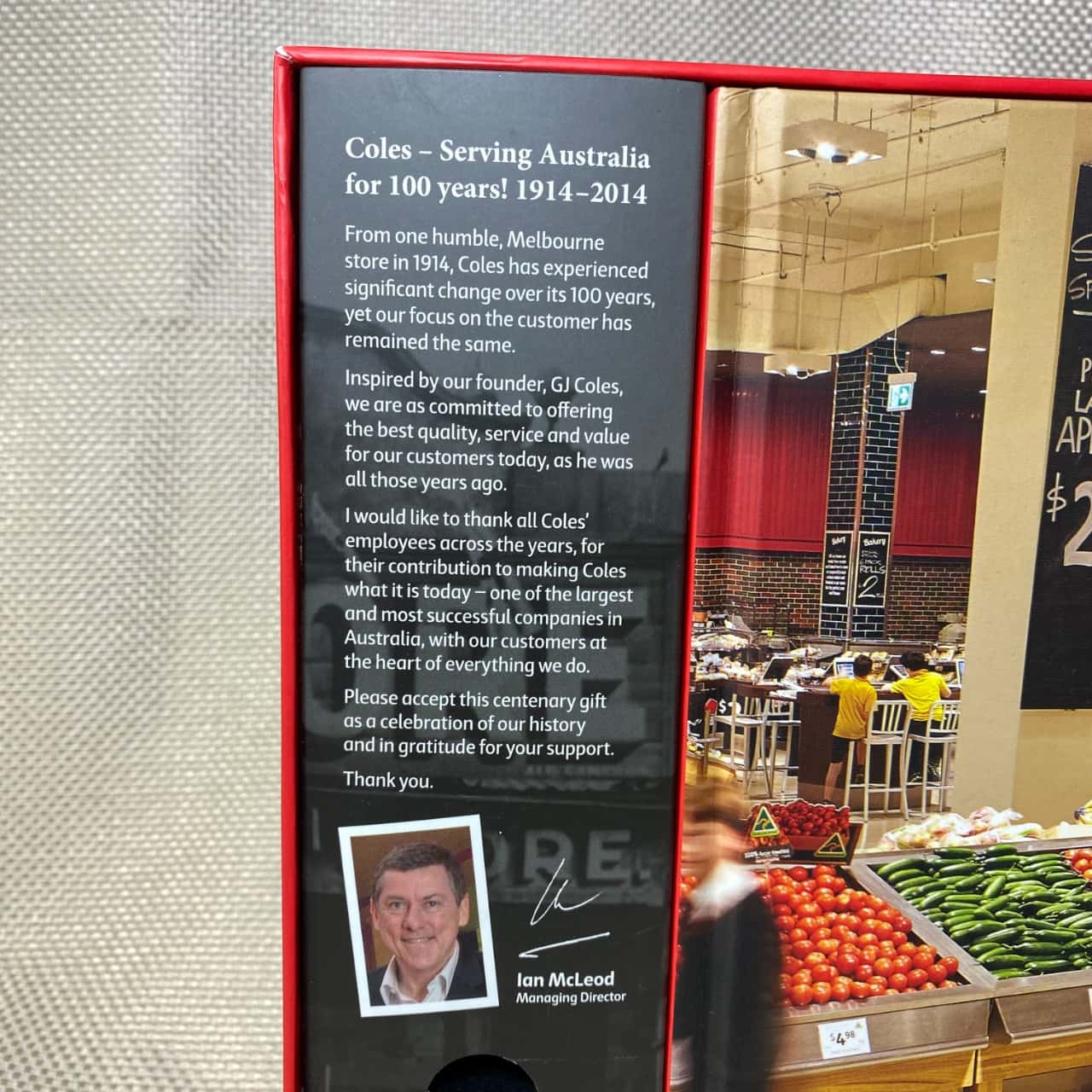 COLES 100 Years of Quality, Service & Value. Book/DvD/Badge. ***Used ...