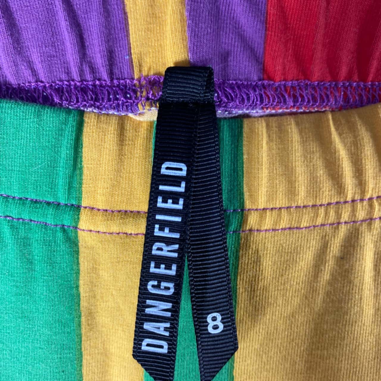 Dangerfield Womens Size 8 Flared Rainbow Leggings (s)