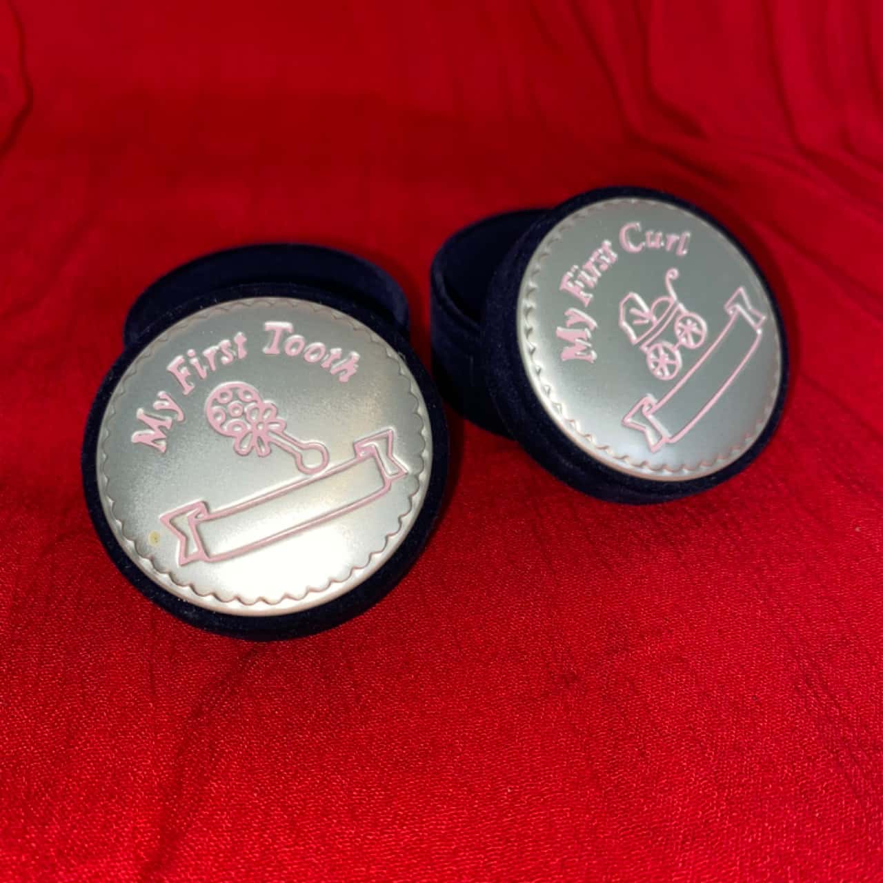 My First Tooth My First Curl containers/boxes for babies firsts