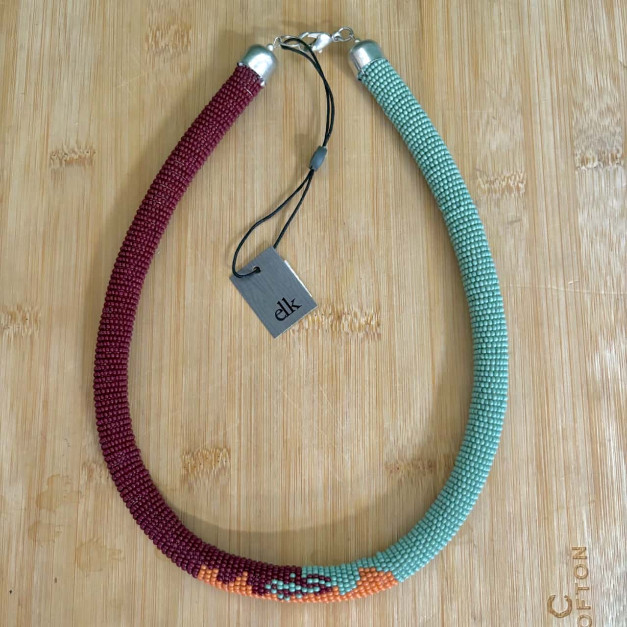 ELK Jade & Mulberry Seed Bead Necklace (New)(s)