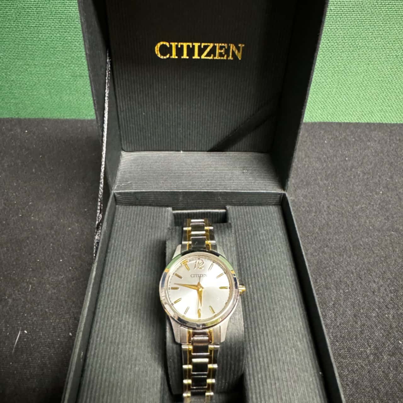 Citizen Silver Watch With Gold Accents