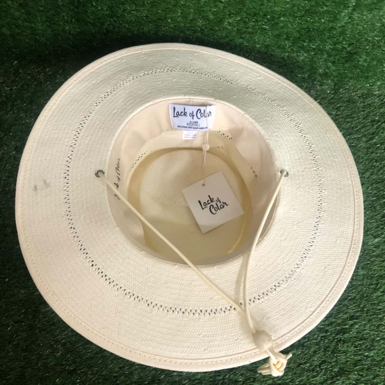 Lack Of Color Off-White Straw Hat (Size 61cm / X-Large)(s)