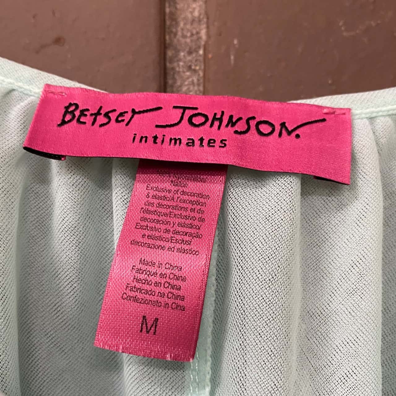 Betsey Johnson Intimates Womens Size M Aqua Dress