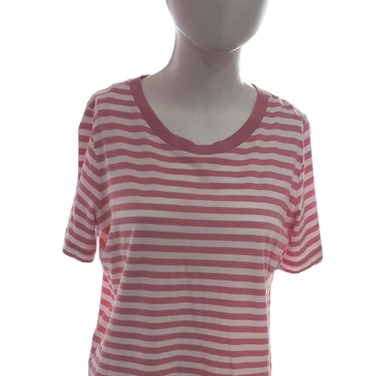 Womens Cos Pink& White Striped Top S(s)