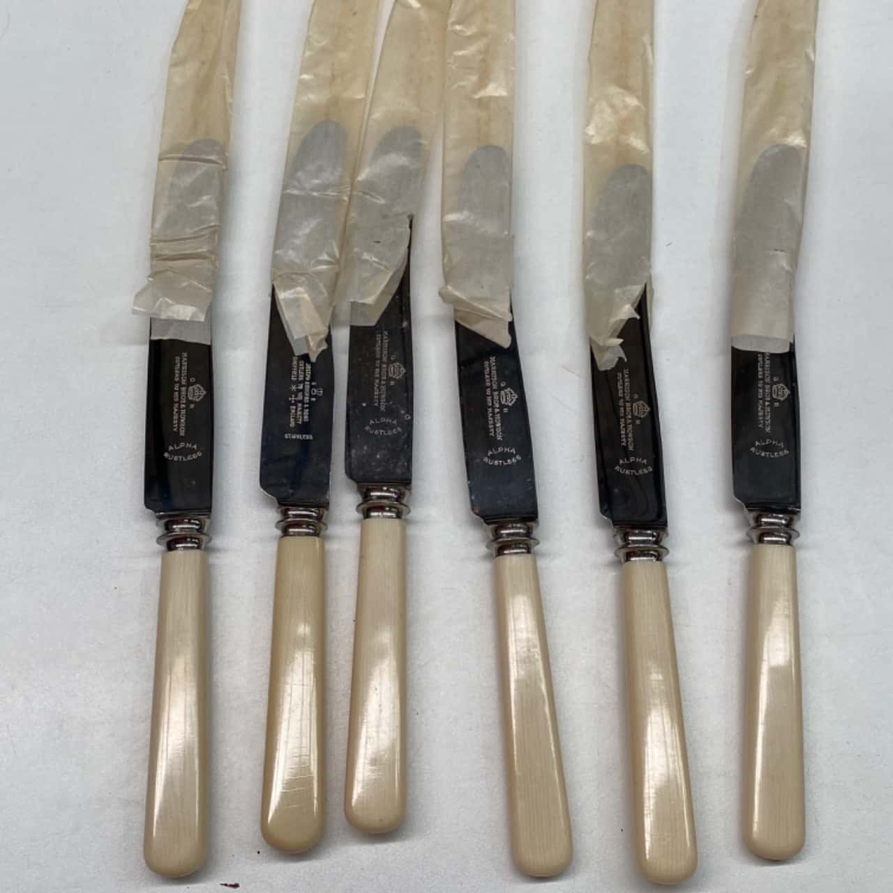 2 x Vintage Harrison Bros Howson Sheffield England Knives set (s)