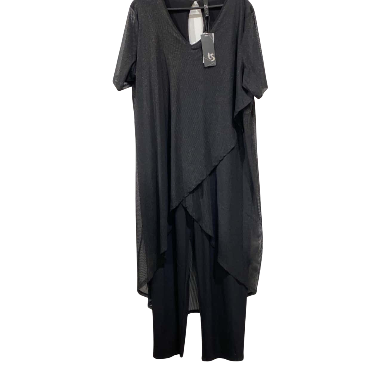 Taking Shape Womens Size 20 Jumpsuit Black (s)