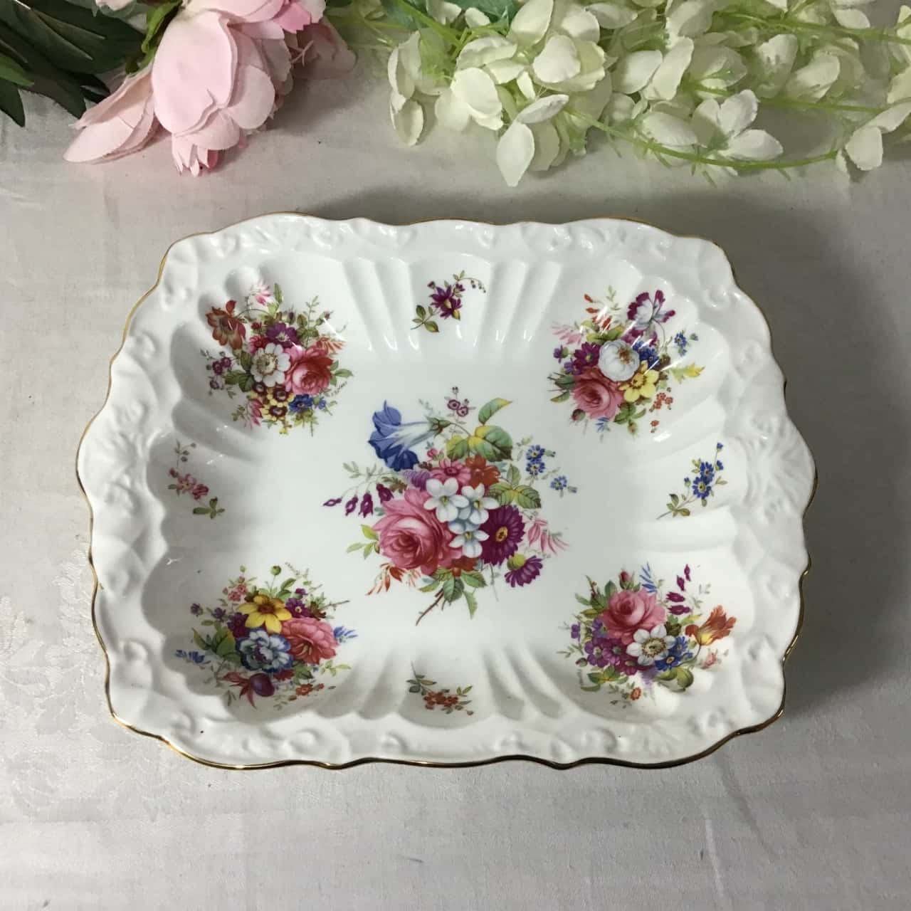*REDUCED>* Hammersley & Co White / Multicoloured Floral Bone China ...