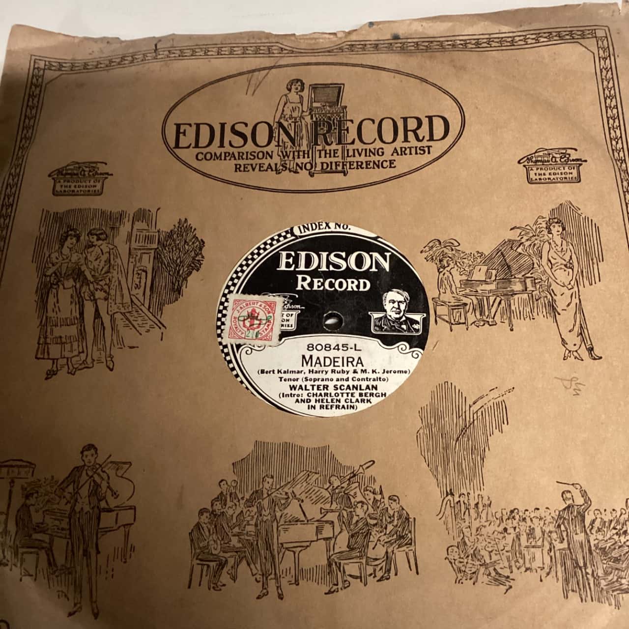 Edison Record Phonograph Record
