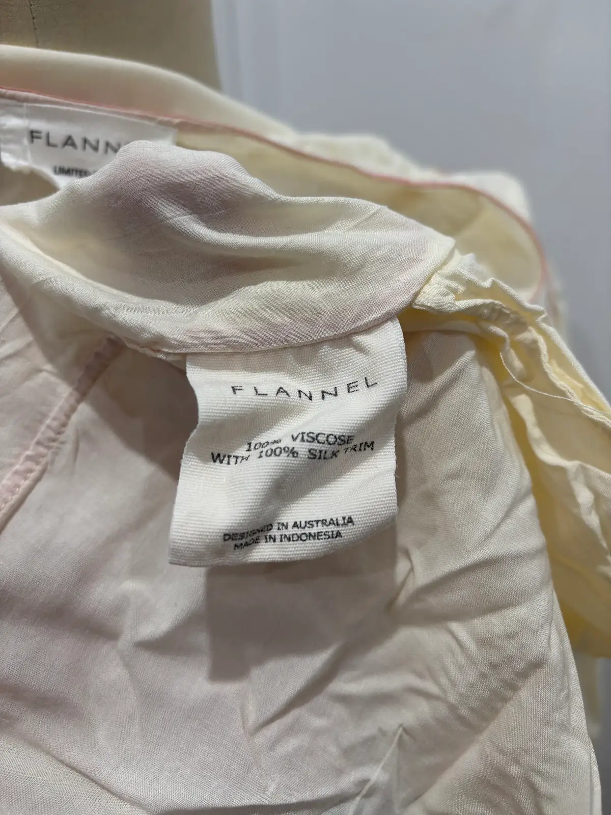 Flannel Womens Size M Casual Dress Off White / Pink - Used Very Good ...