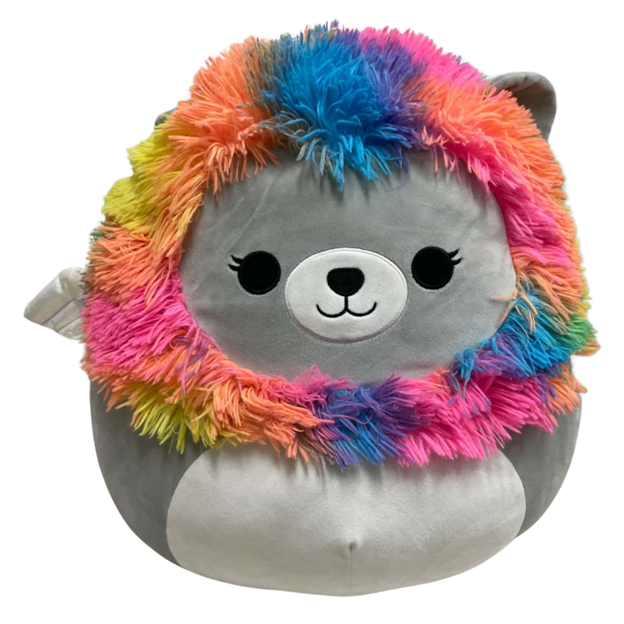 Squishmallows Leonori the Lion Rainbow Main Glitter Wings Stuffed Plush ...