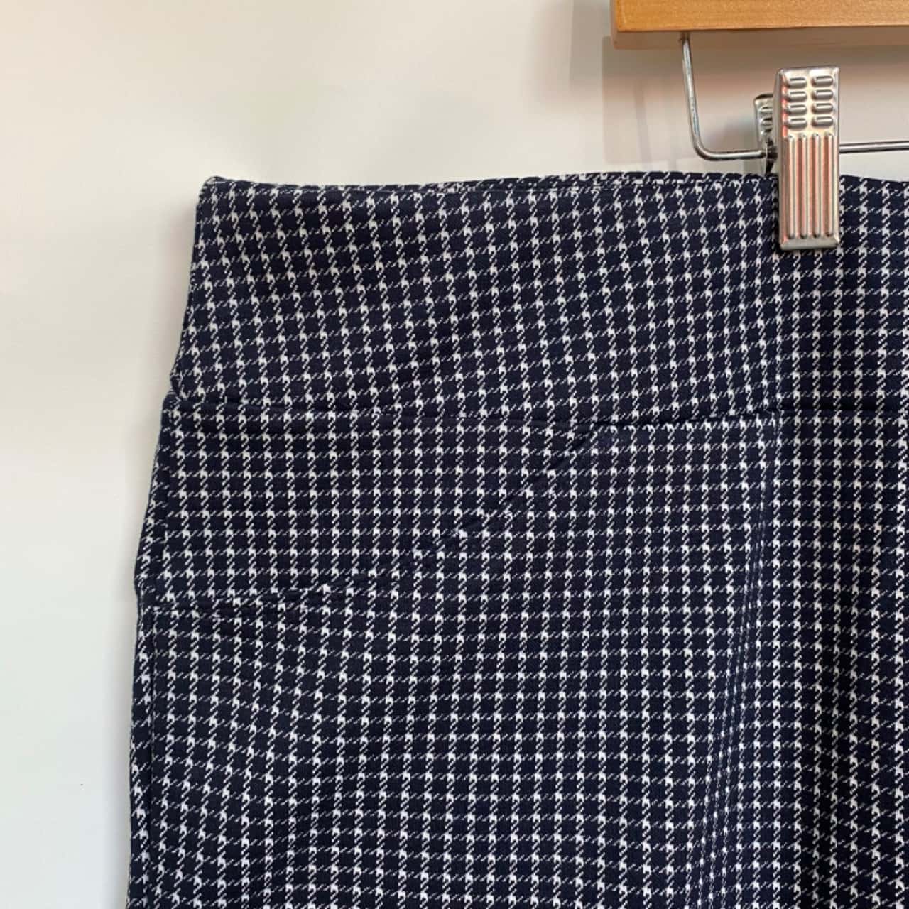 Womens Taking shape Gingham check pants(s)