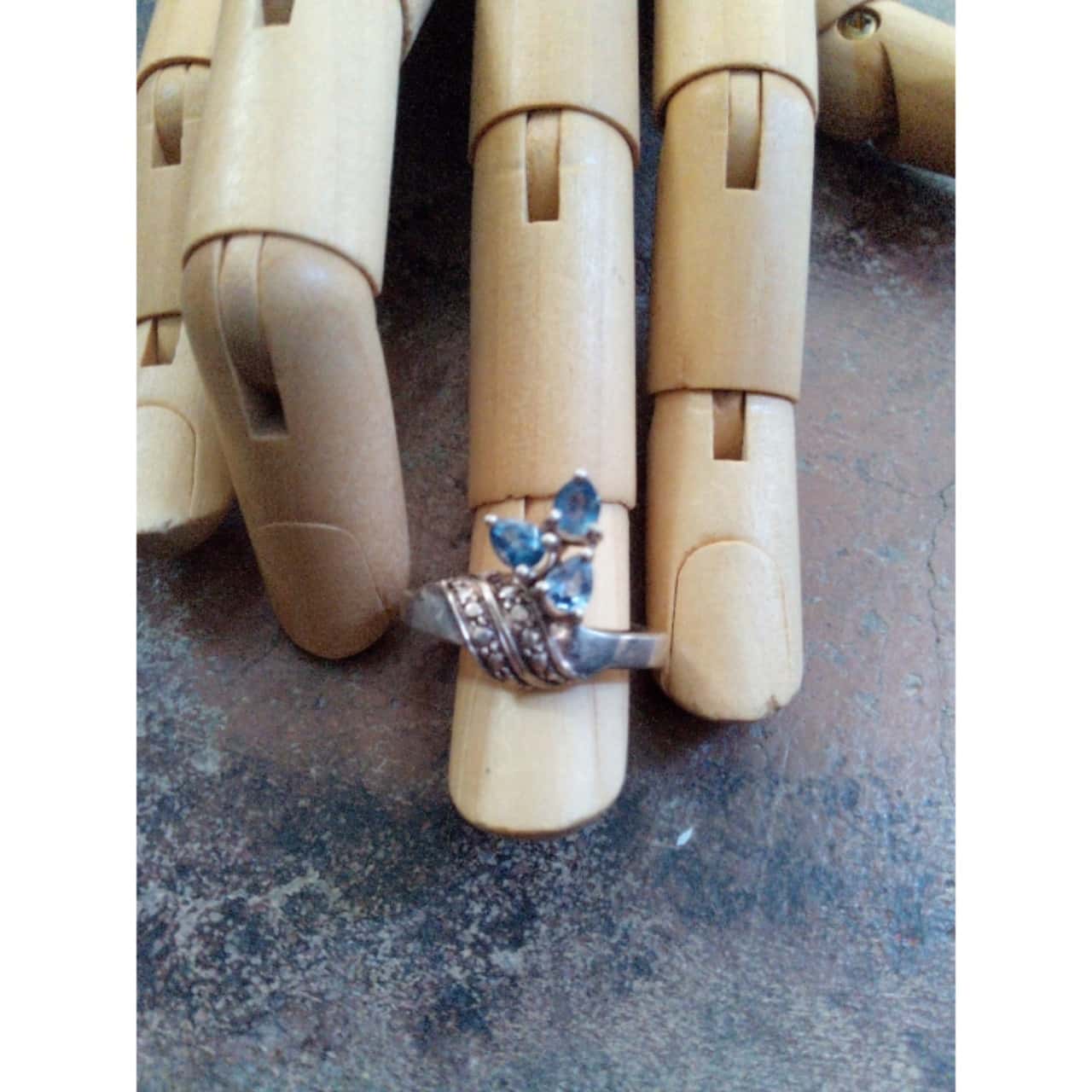 Stamped '925' Blue Stoned Ring(s)