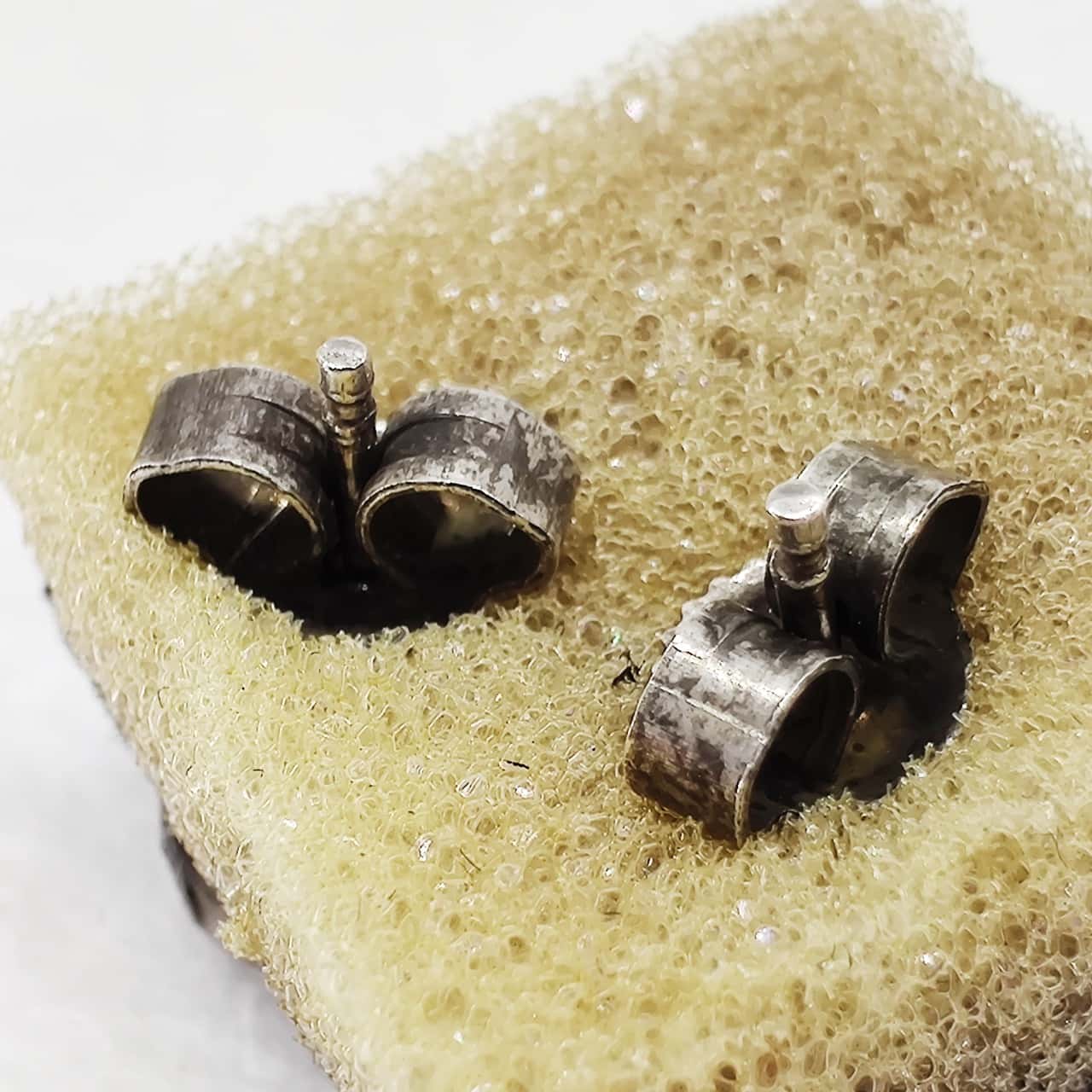 Silver Clog Studs 1.5cm long Hand Made(s)