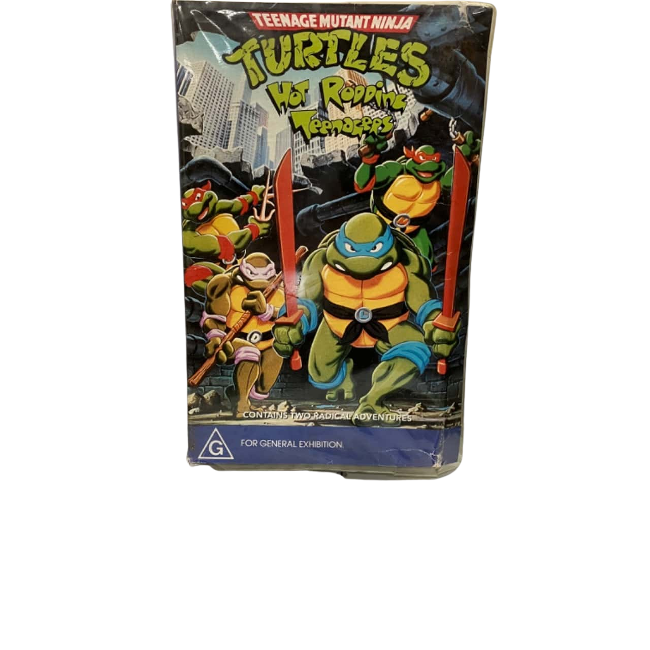 Vintage 1987 Teenage Mutant Ninja Turtles Hot Rodding Teenagers VHS Tape