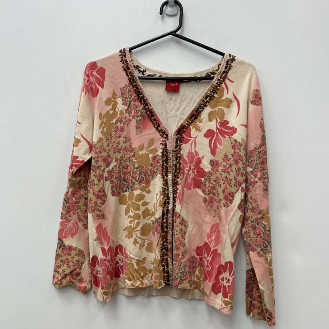 Olsen Size 12 floral Cardigan
