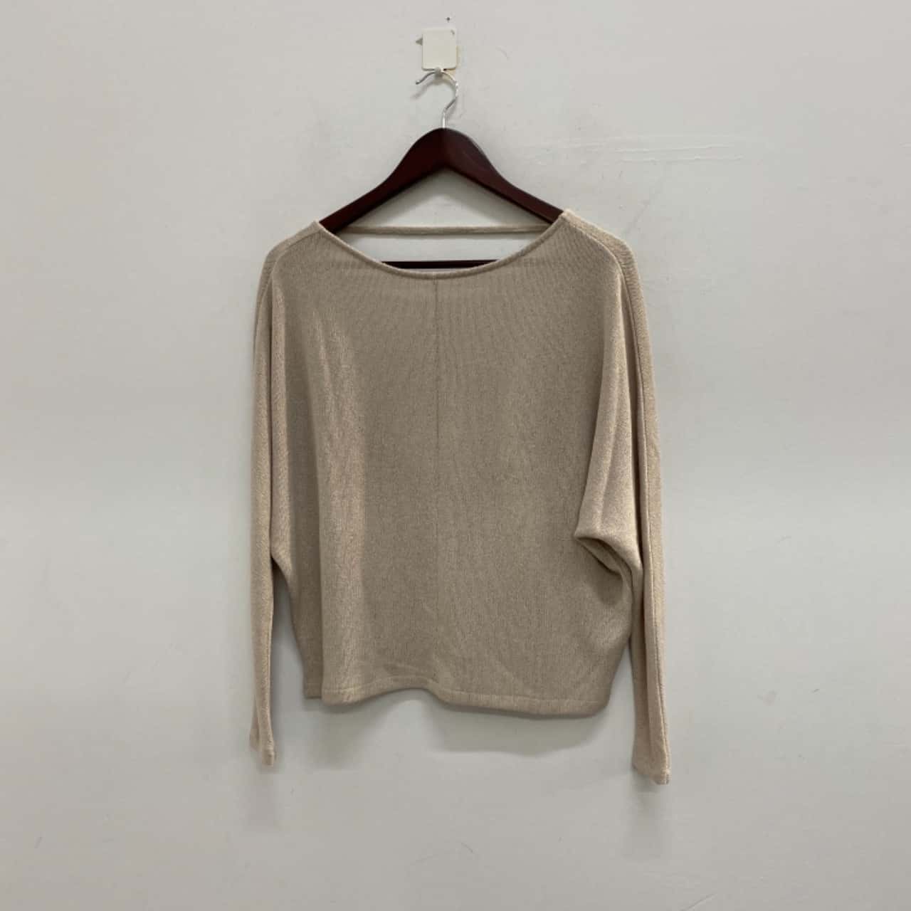 H&M Womens Size S Long Sleeve Beige (s)