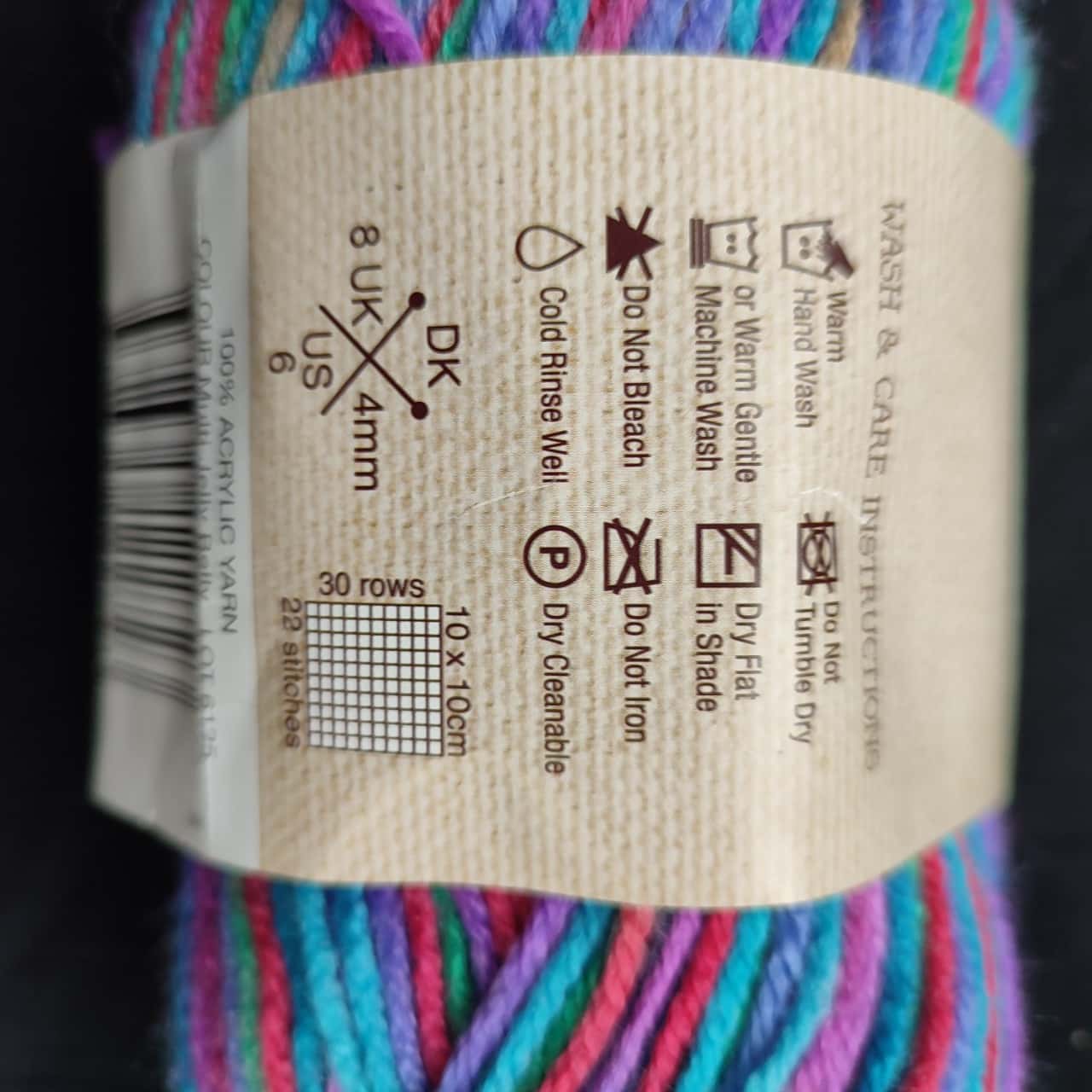 PORTA CRAFT Multi Jelly Belly Acrylic Yarn(s)