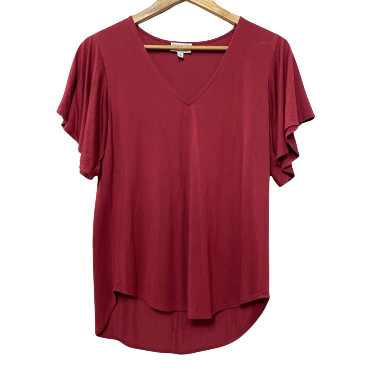 *EOFY SALE* Women’s Witchery Size XS Maroon Short Sleeve V-Neck Blouse(s)