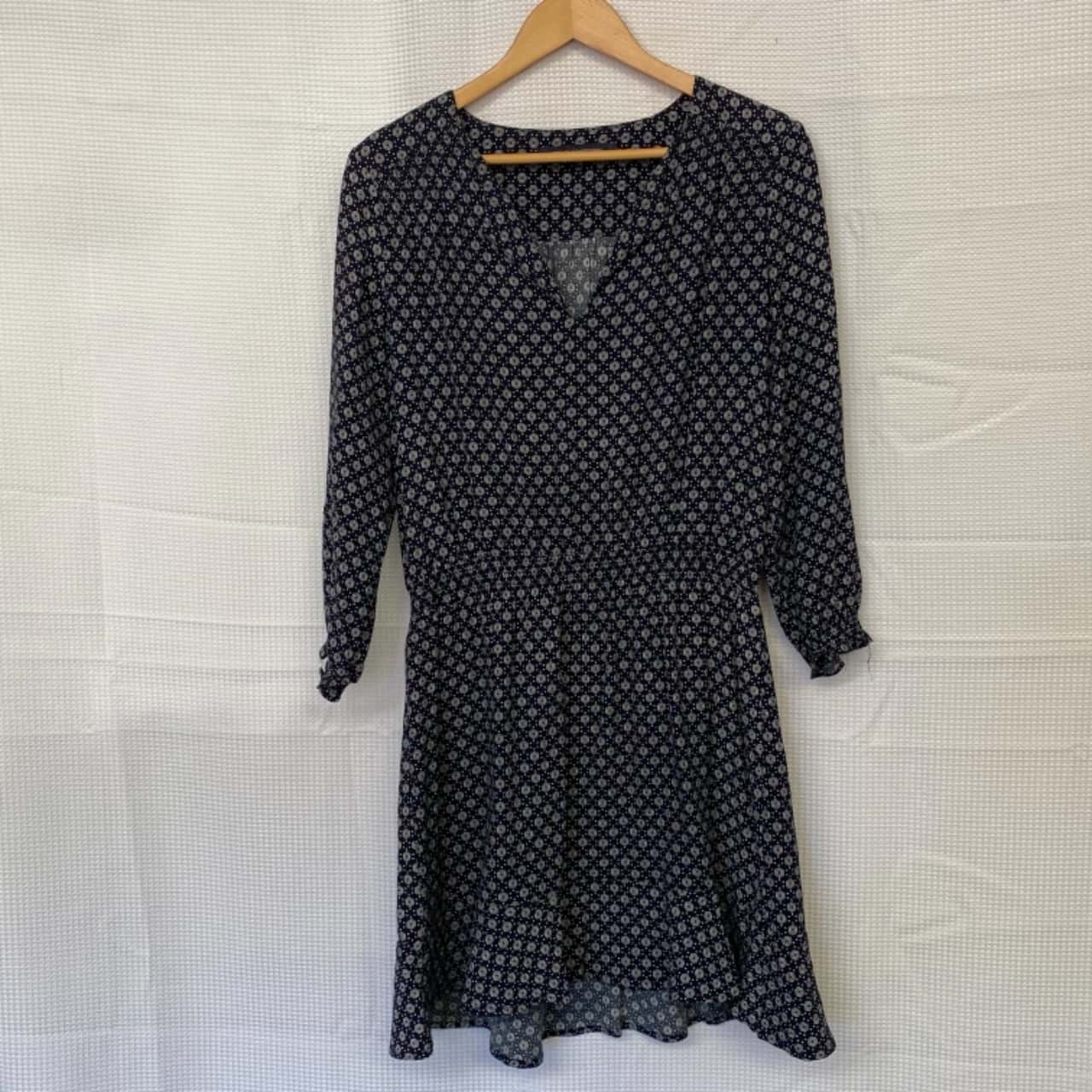 French Connection Womens Size 10 Long Sleeve / Midi Dress / Wrap Dress ...
