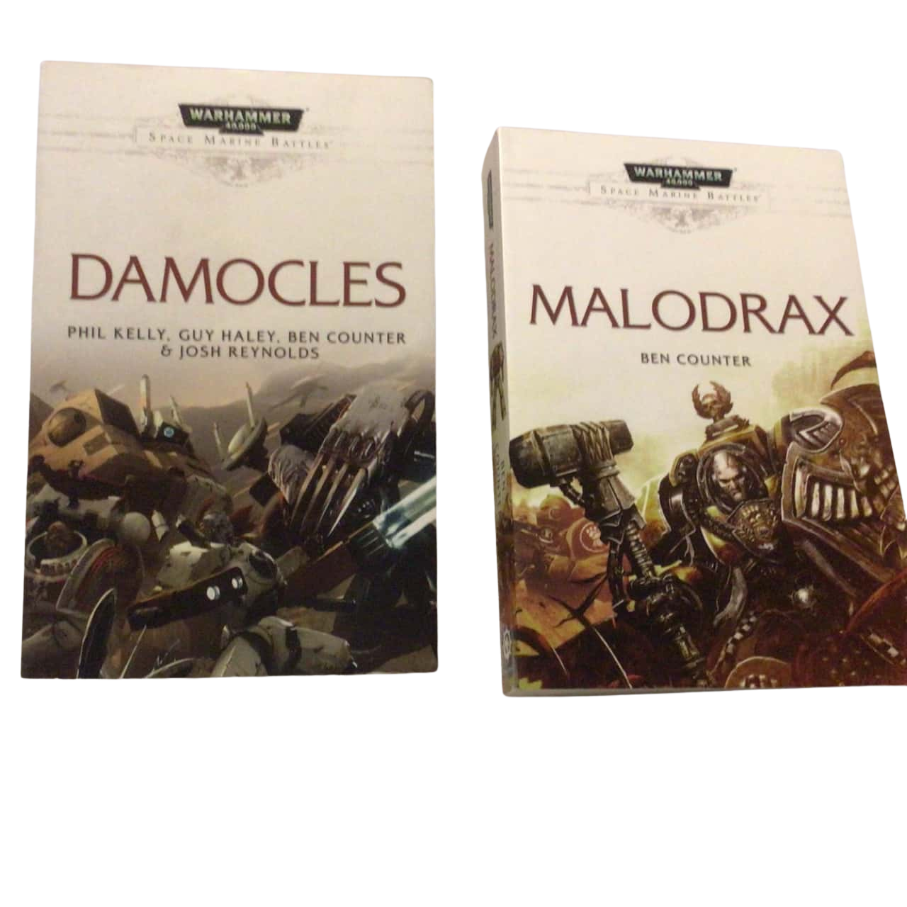 2 Warhammer S/C Books Malodrax & Damocles both VGC (s)