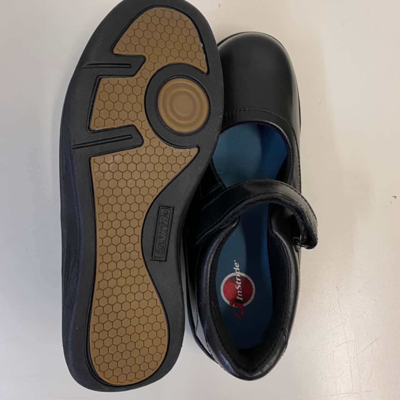 InStride Women's Nellie Li Leather Shoes Size 39 Black (s)