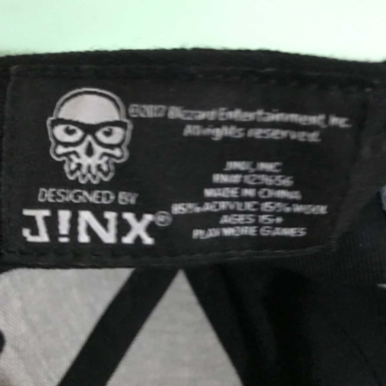 Mens Black Overwatch Cap with adjustable back(s)