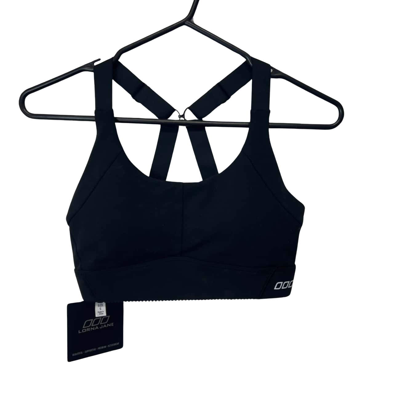 BNWT Lorna Jane Size S Black bra top rrp$90