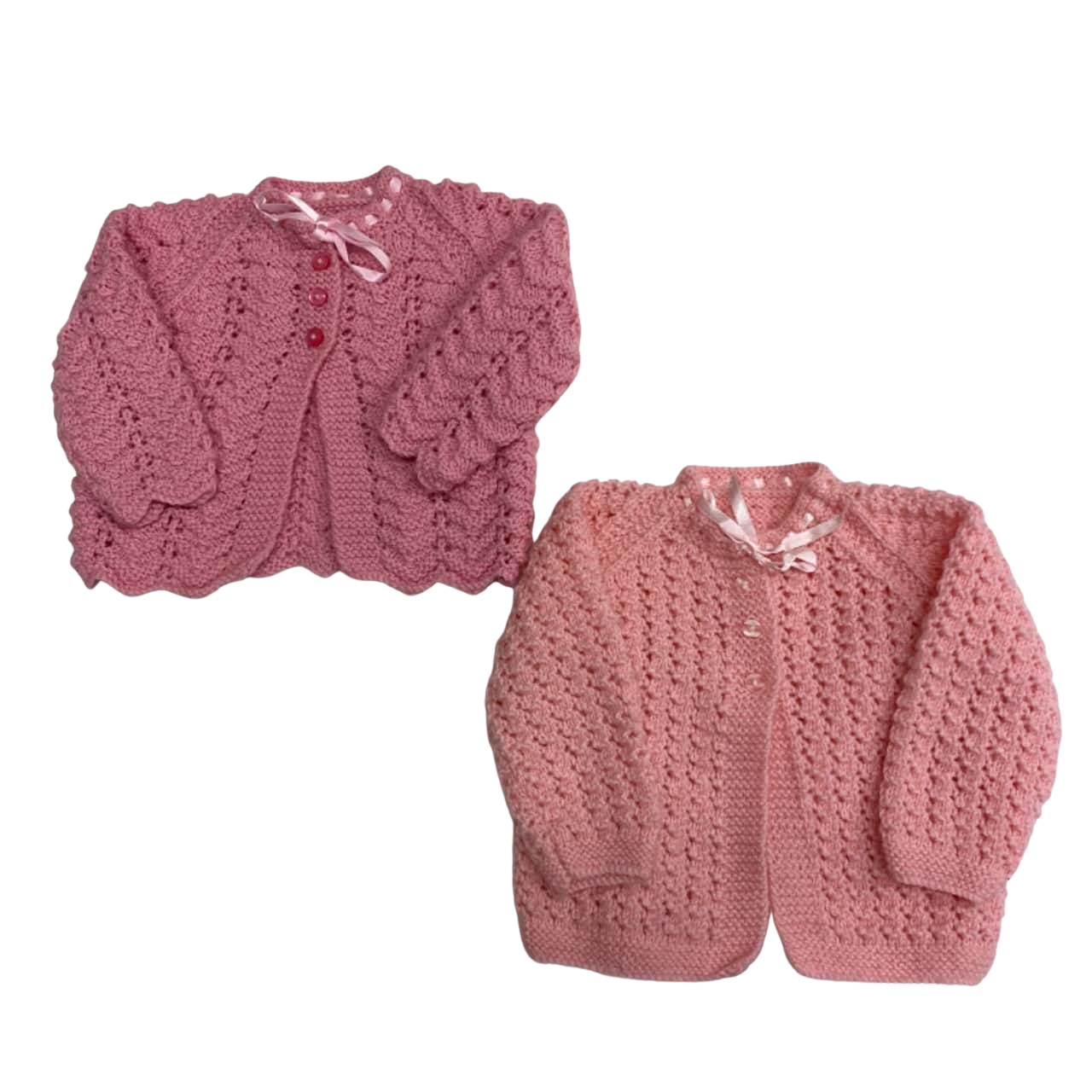 Baby Matinee Jackets Pink Handmade(s)