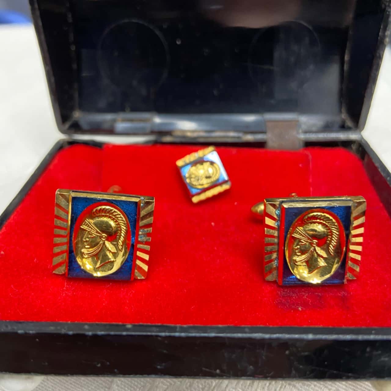 Mens Blue / Gold CuffLinks(s)