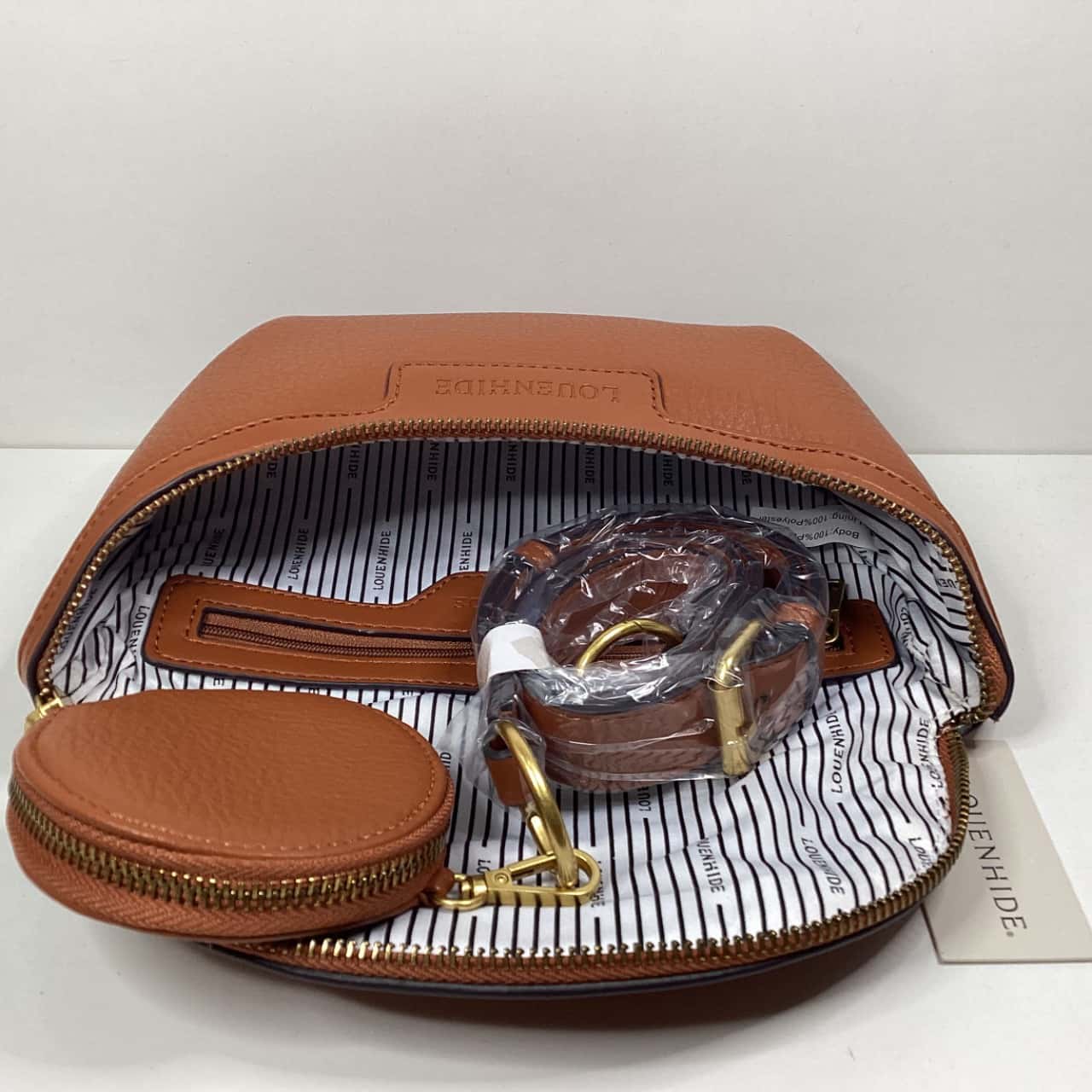 Louenhide Unisex Cross Body Joey Sling Bag Tan