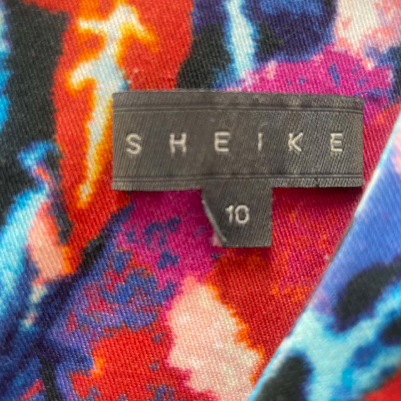 Sheike Womens Size 10 Floral Dress Multicoloured