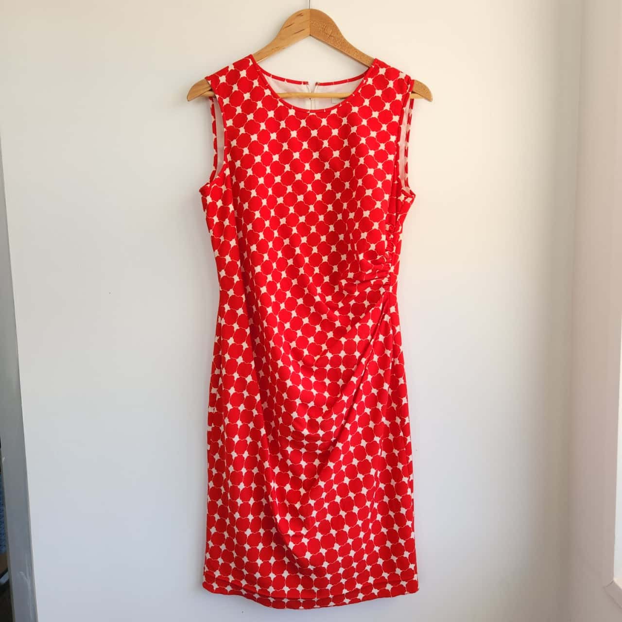Country Road Red Pattern Dress Size 12 / L